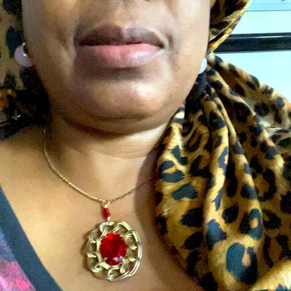 Vintage | Jewelry | Vintage Upcycle Ruby Red Necklace | Poshmark
